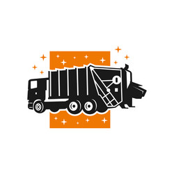 Garbage collection modern logo design Royalty Free Vector