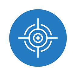 Focus goal objective icon Royalty Free Vector Image