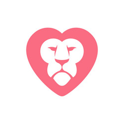 Lion heart logo Royalty Free Vector Image - VectorStock