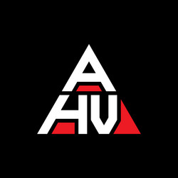 Ahv logo letter design Royalty Free Vector Image