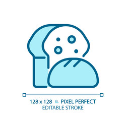 Flour pixel perfect blue rgb color icon Royalty Free Vector