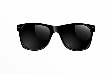 Classic vintage sunglasses realistic isolated Vector Image