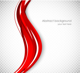 Abstract template red background curve line Vector Image