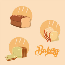 Delicious bakery products Royalty Free Vector Image