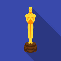 Hollywood golden oscar academy award statue Vector Image