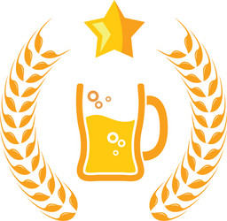 Beer logo icon design Royalty Free Vector Image