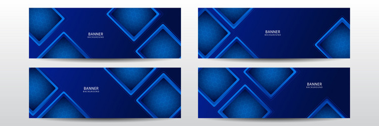 Modern abstract dark blue tech pattern background Vector Image