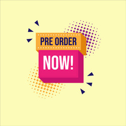 Pre order badge icon Royalty Free Vector Image