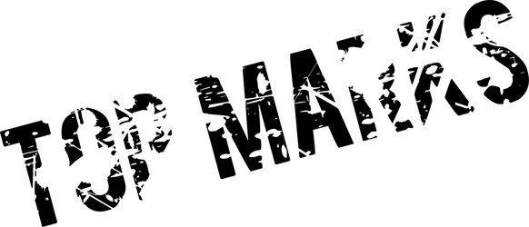 Top marks rubber stamp Royalty Free Vector Image