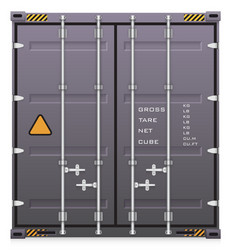 Blue shipping container Royalty Free Vector Image