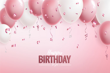 Happy birthday greeting or invitation card Vector Image