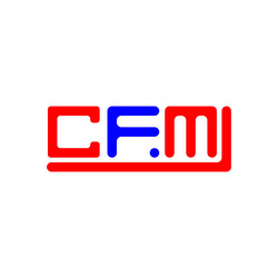 Cfm letter logo creative design with graphic Vector Image