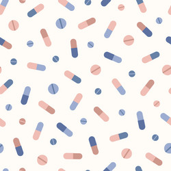Pharmacy seamless pattern Royalty Free Vector Image