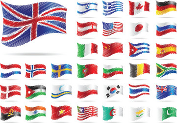 World flags Royalty Free Vector Image - VectorStock