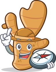 Police ginger character cartoon style Royalty Free Vector