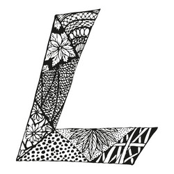 Flower Alphabet Letter L Pattern Vector Images (over 100)