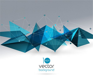 Abstract geometric background with triangle Vector Image