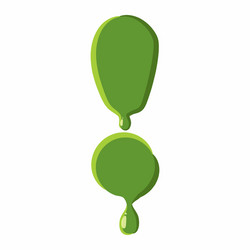 Question mark made of green slime Royalty Free Vector Image