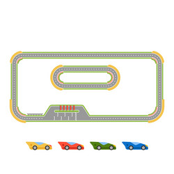 China grand prix race track for formula 1 or f1 Vector Image