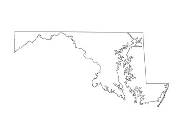 Maryland State Outline Vector Images (over 370)
