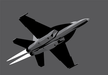 Boeing f-18e super hornet Royalty Free Vector Image