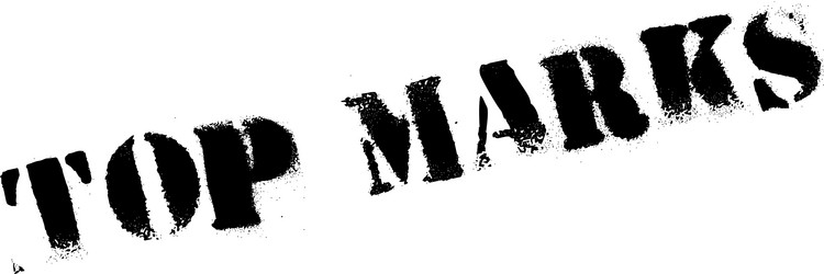 Top marks rubber stamp Royalty Free Vector Image