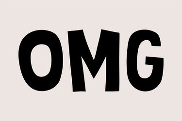OMG Letter Letters Vector Images (over 420)
