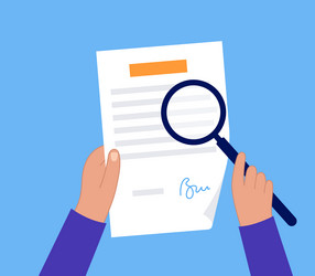 Review document concept Royalty Free Vector Image