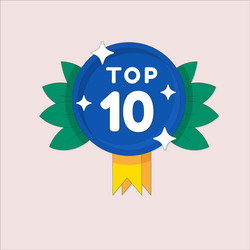 Top 10 label design icon Royalty Free Vector Image