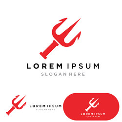 Red trident devil Royalty Free Vector Image - VectorStock