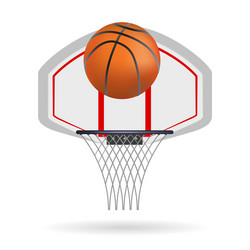 Basketball ring isolated Royalty Free Vector Image