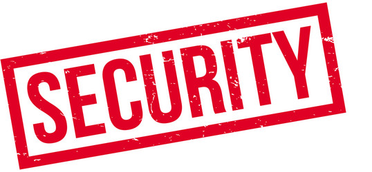 Security stamp Royalty Free Vector Image - VectorStock