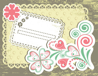 Greeting card design Royalty Free Vector Image
