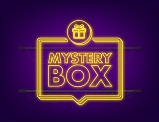 Mystery box with hands packaging for concept Vector Image