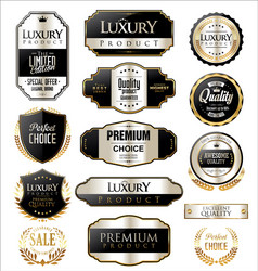 Premium and high quality labels Royalty Free Vector Image