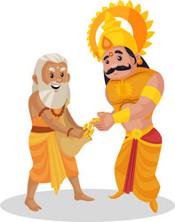 Karna cartoon character Royalty Free Vector Image