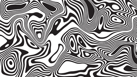 Black wavy lines and shapes amazing smooth lines Vector Image