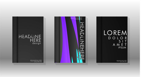 Book cover colorful geometric backgrounds Vector Image