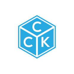 Cck letter logo design on white background Vector Image