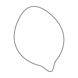 Lemon outline icon Royalty Free Vector Image - VectorStock