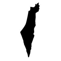 Map of israel Royalty Free Vector Image - VectorStock