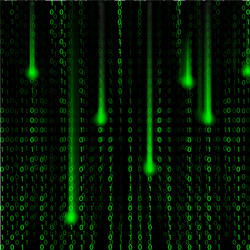 3d matrix background Royalty Free Vector Image