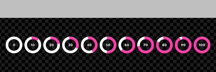 Circular Progress Bar Percentage Vector Images (over 1,500)