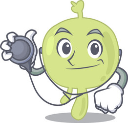 Wealthy lymph node cartoon character Royalty Free Vector