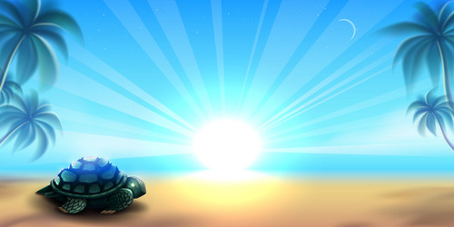 Animated Beach Sunset Background Vector Images (over 450)