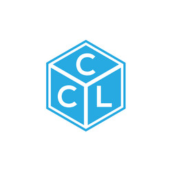 Ccl letter logo design on white background Vector Image