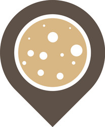 Cookies point logo design template icon symbol Vector Image