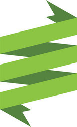 3d double banner ribbon design element banner Vector Image