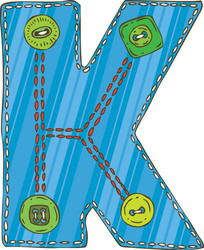 Letter r in patchwork style Royalty Free Vector Image