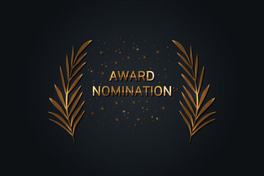 Award nomination logo design template isolated Vector Image